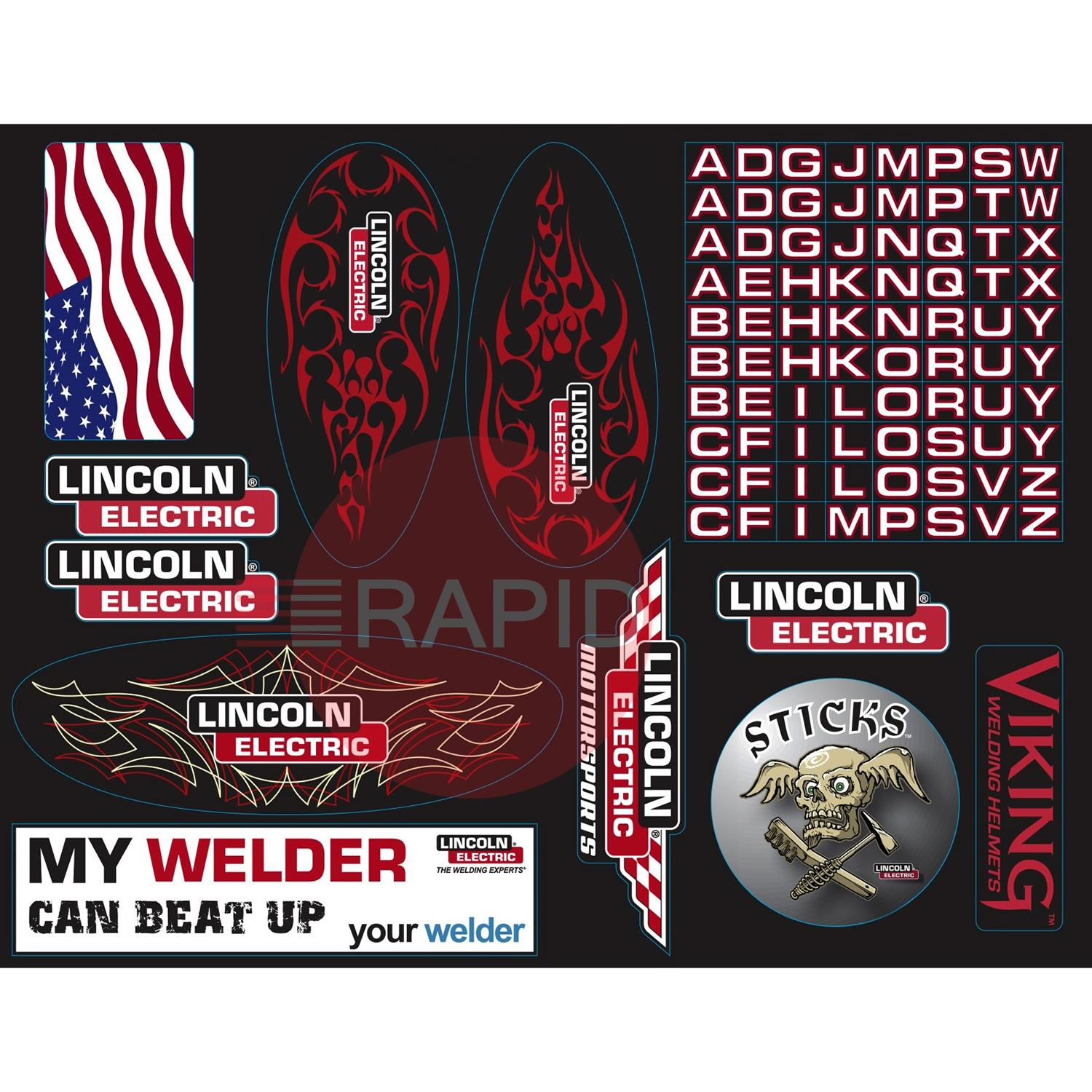 Lincoln Viking 3350 Black Auto Darkening Welding Helmet, with Grind ...